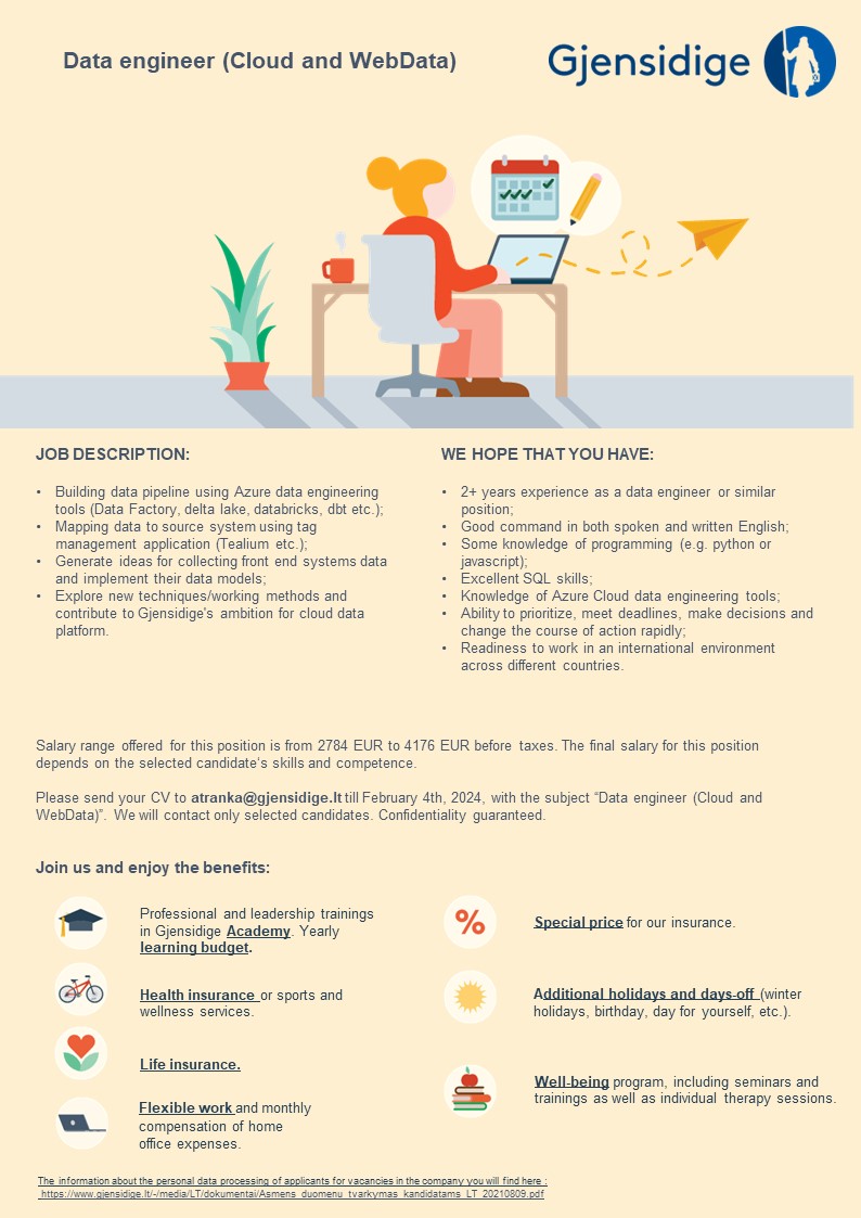 Data engineer (Cloud and Web Data)